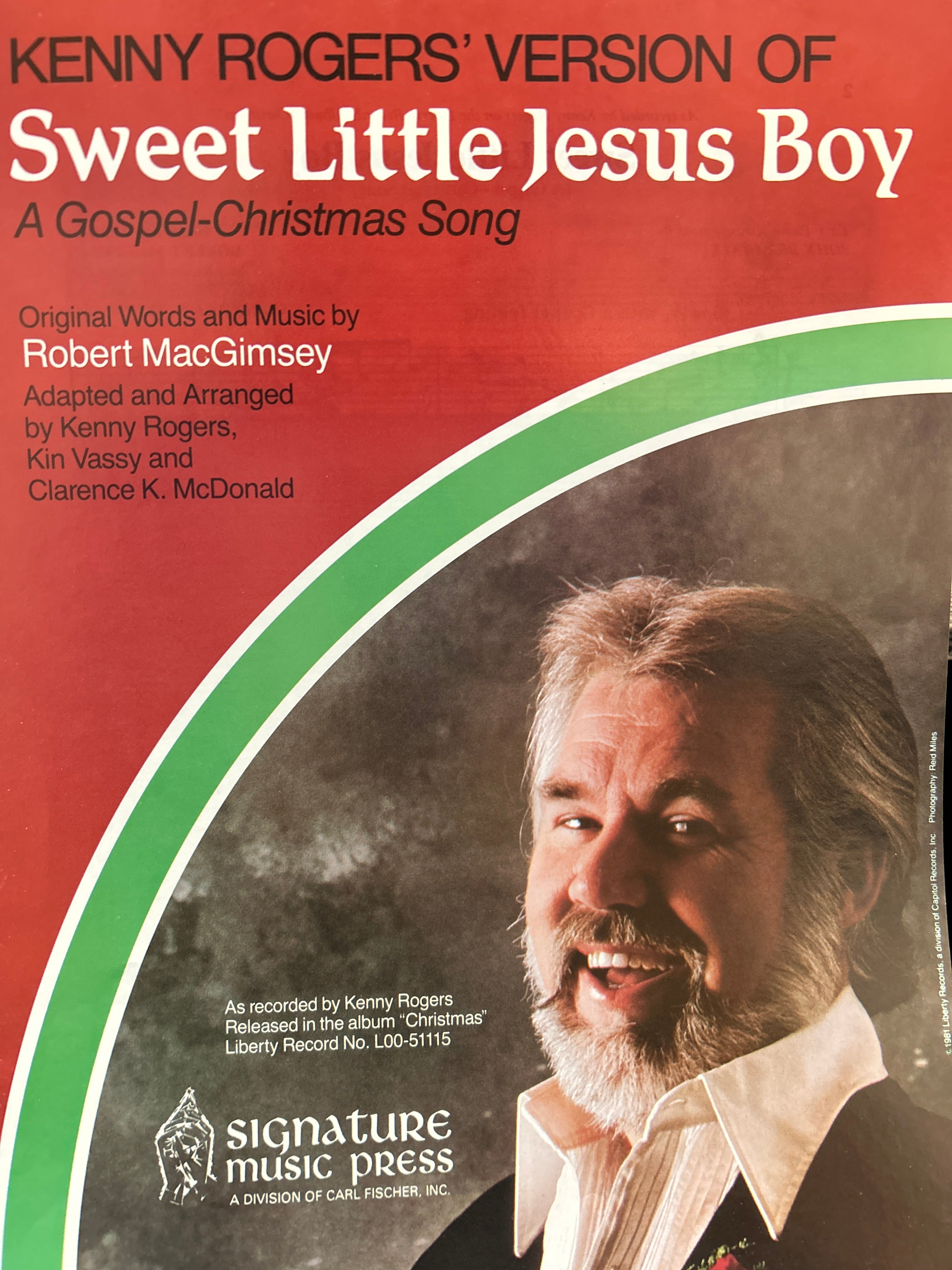 Sweet Little Jesus Boy - Piano - Kenny Rogers – H & H Music